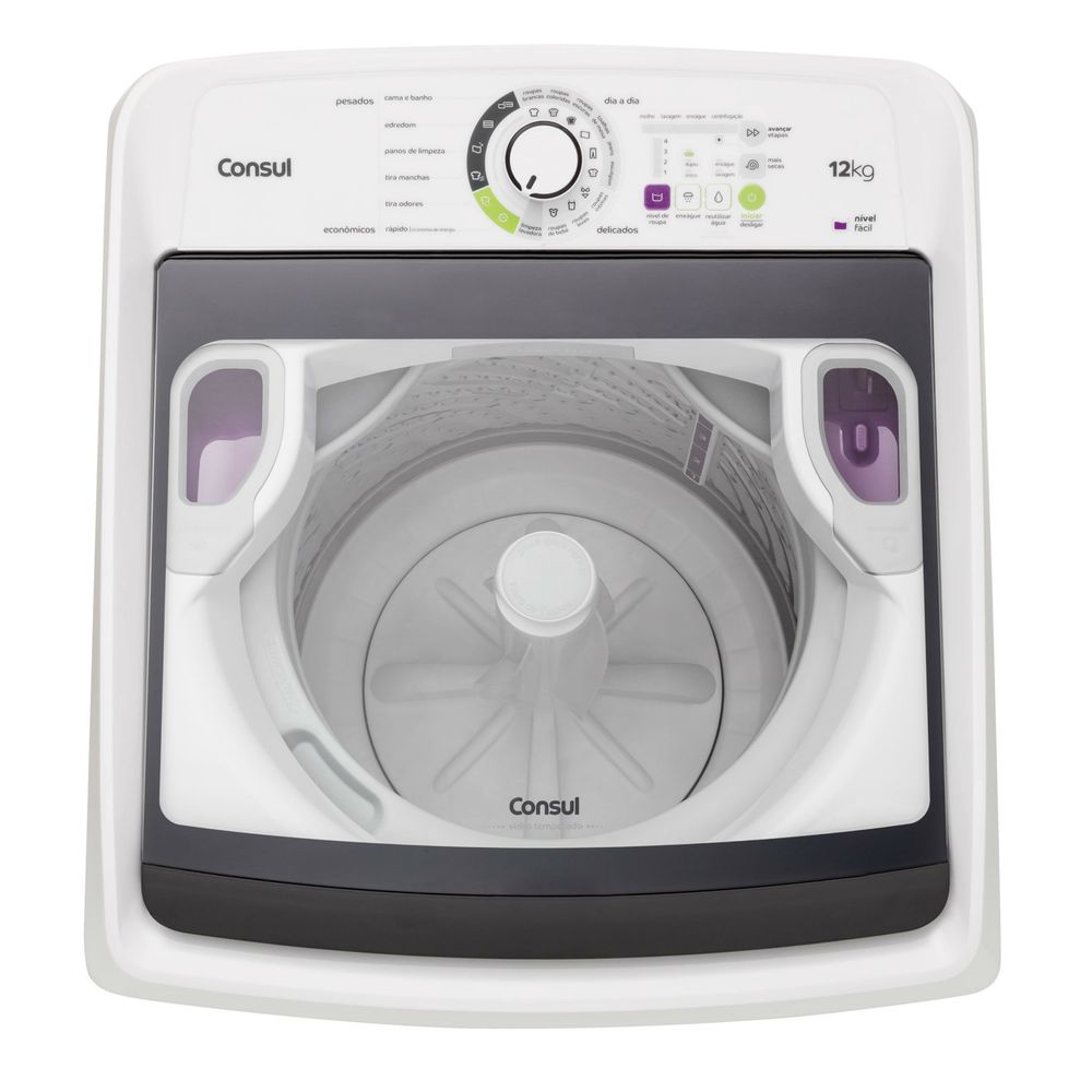 Máquina de Lavar Consul 12kg com Eco Enxágue e Função Reutilizar Água ...