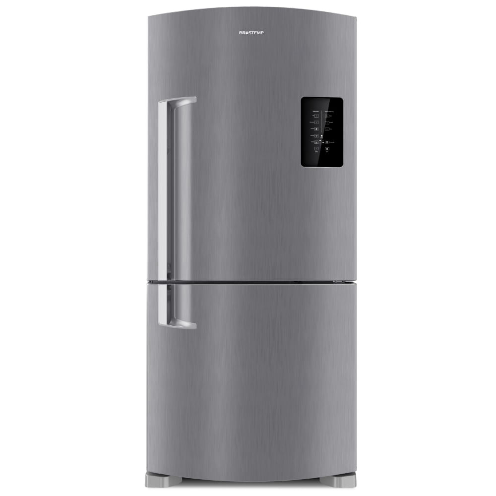 Geladeira Brastemp Frost Free Inverse 588 litros cor Inox com Smart Bar ...